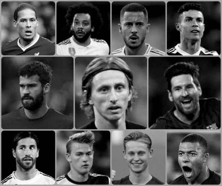 FIFA Football Awards 2019: FIFPro Men's World 11 as per points ...